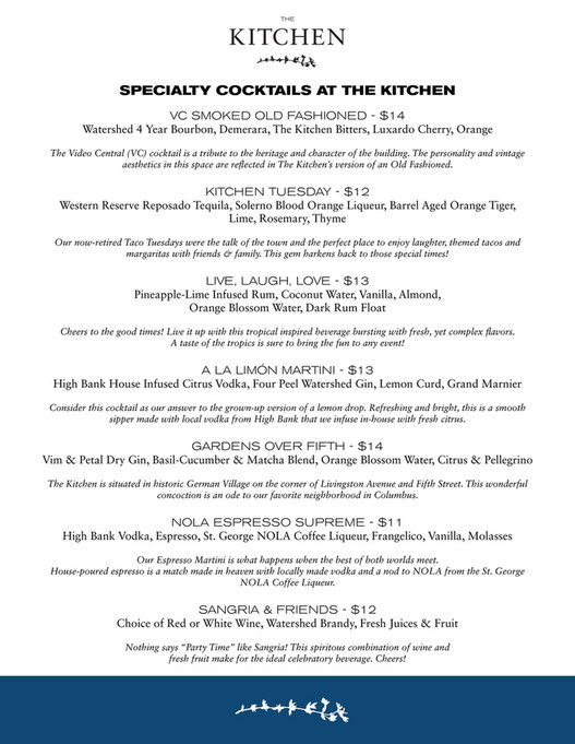The Kitchen - The Kitchen's Beverage Menu - Page 2