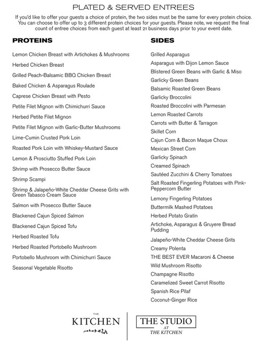 The Kitchen - Spring:Summer Catered Menu - Page 2-3