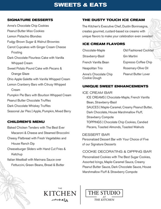 The Kitchen - Fall/Winter Catered Menu - Page 6-7