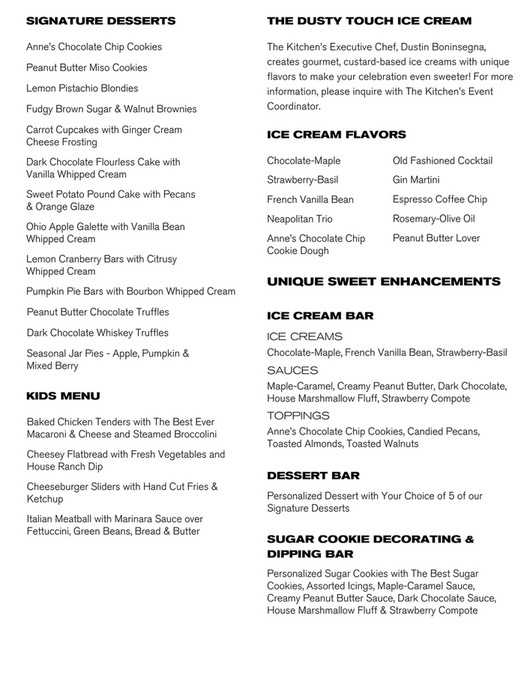 The Kitchen - Fall/Winter Catered Menu - Page 4-5