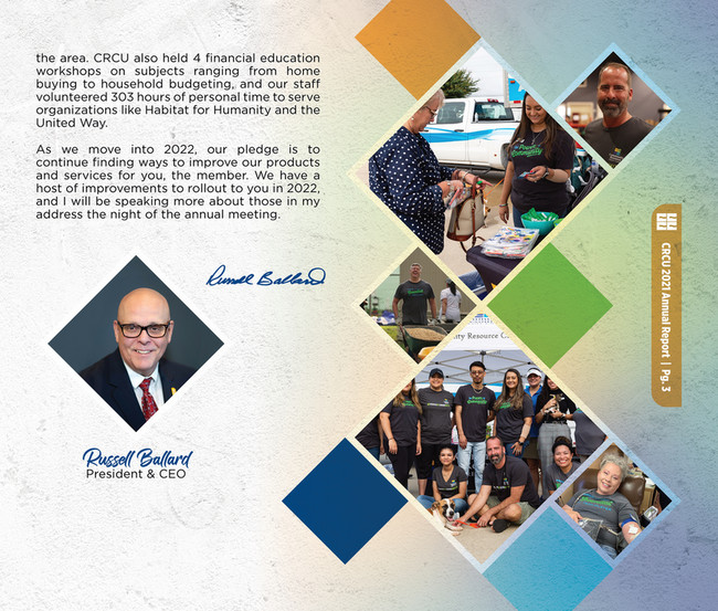 Community Resource Credit Union CRCU 2021 Annual Report Page 4 5 community-resource-credit-union-crcu-2021-annual-report-page-4-5
