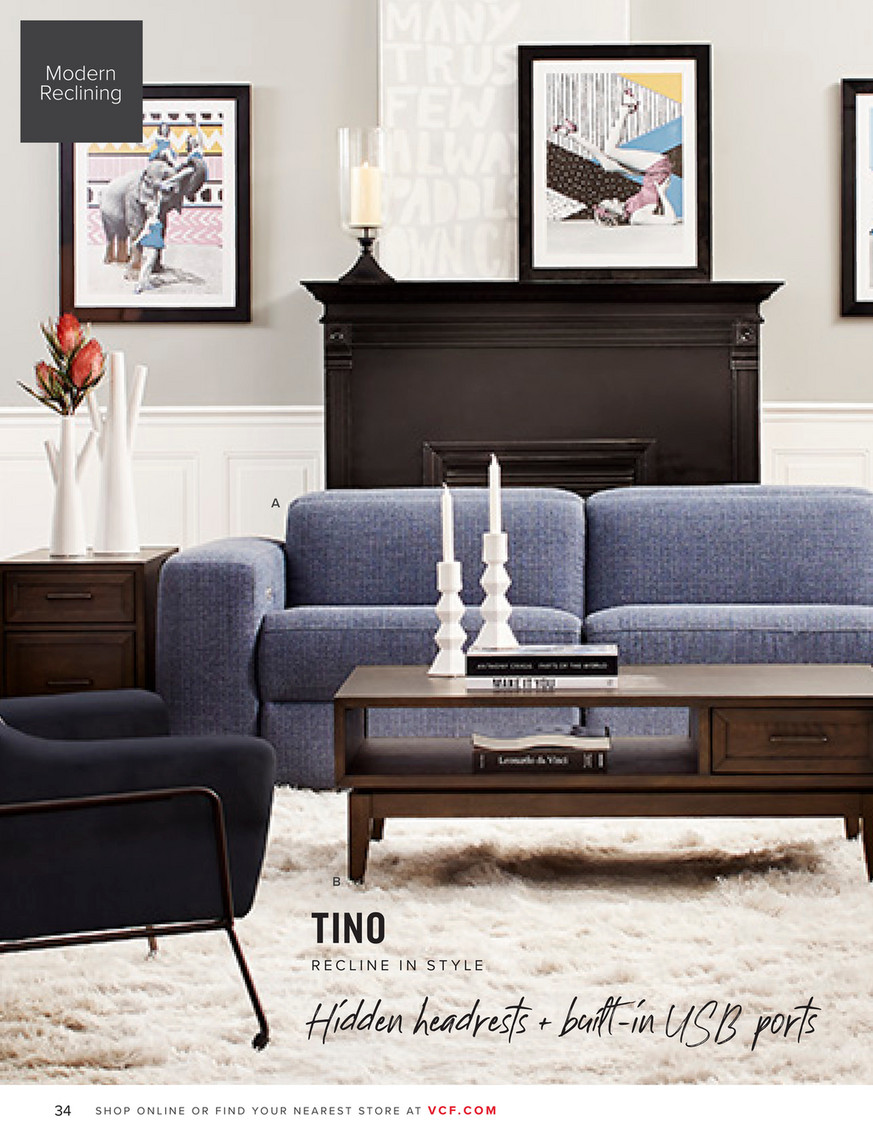 Vcf Reclining Sofa | Baci Living Room
