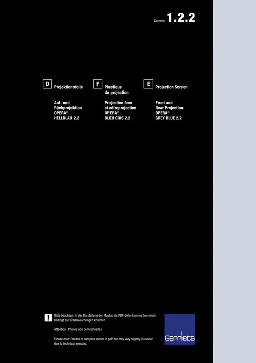 Gerriets GmbH - 1.2.2 OPERA® HELLBLAU / GREY BLUE - Page 1