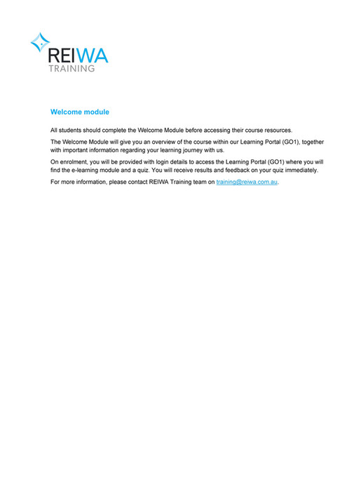 REIWA - training_welcome_module_information - Page 1