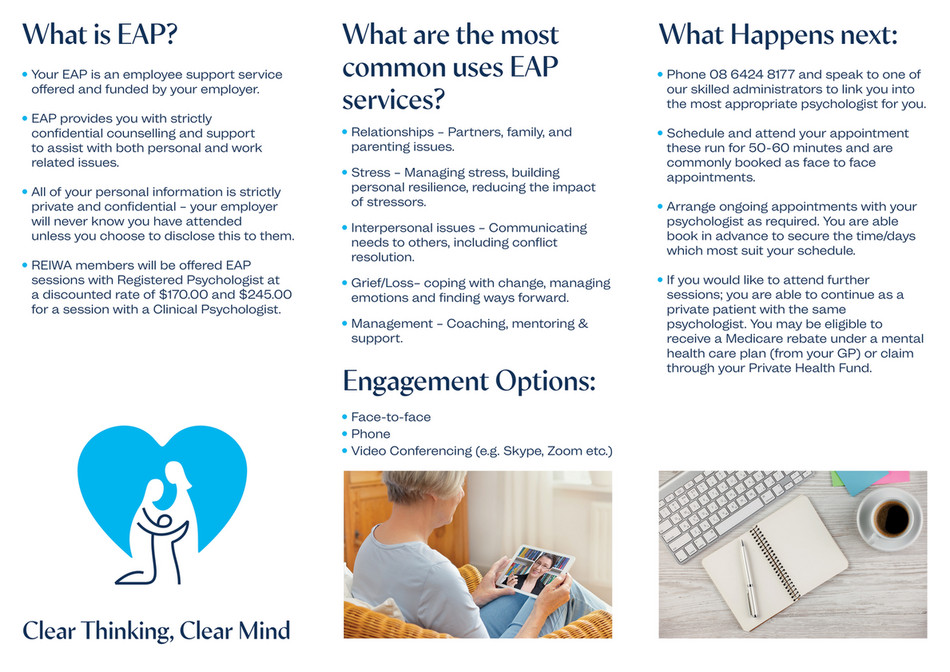 REIWA - REIWA Member - Clear Health Psychology EAP Information Flyer ...