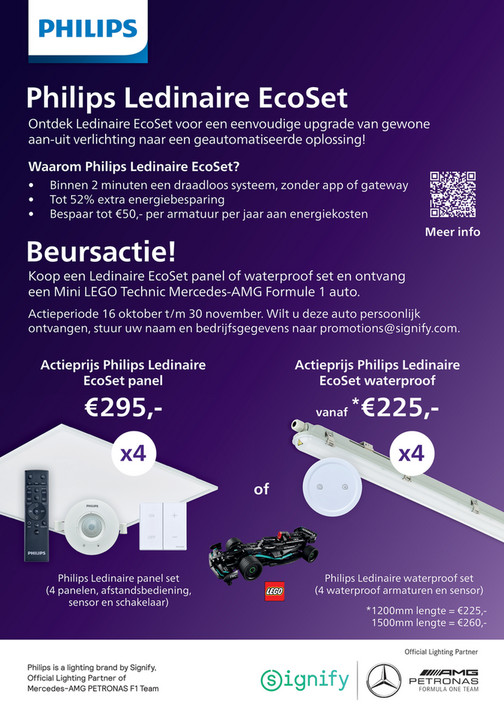 Technische Unie - Philips Ledinaire EcoSet - Pagina 1
