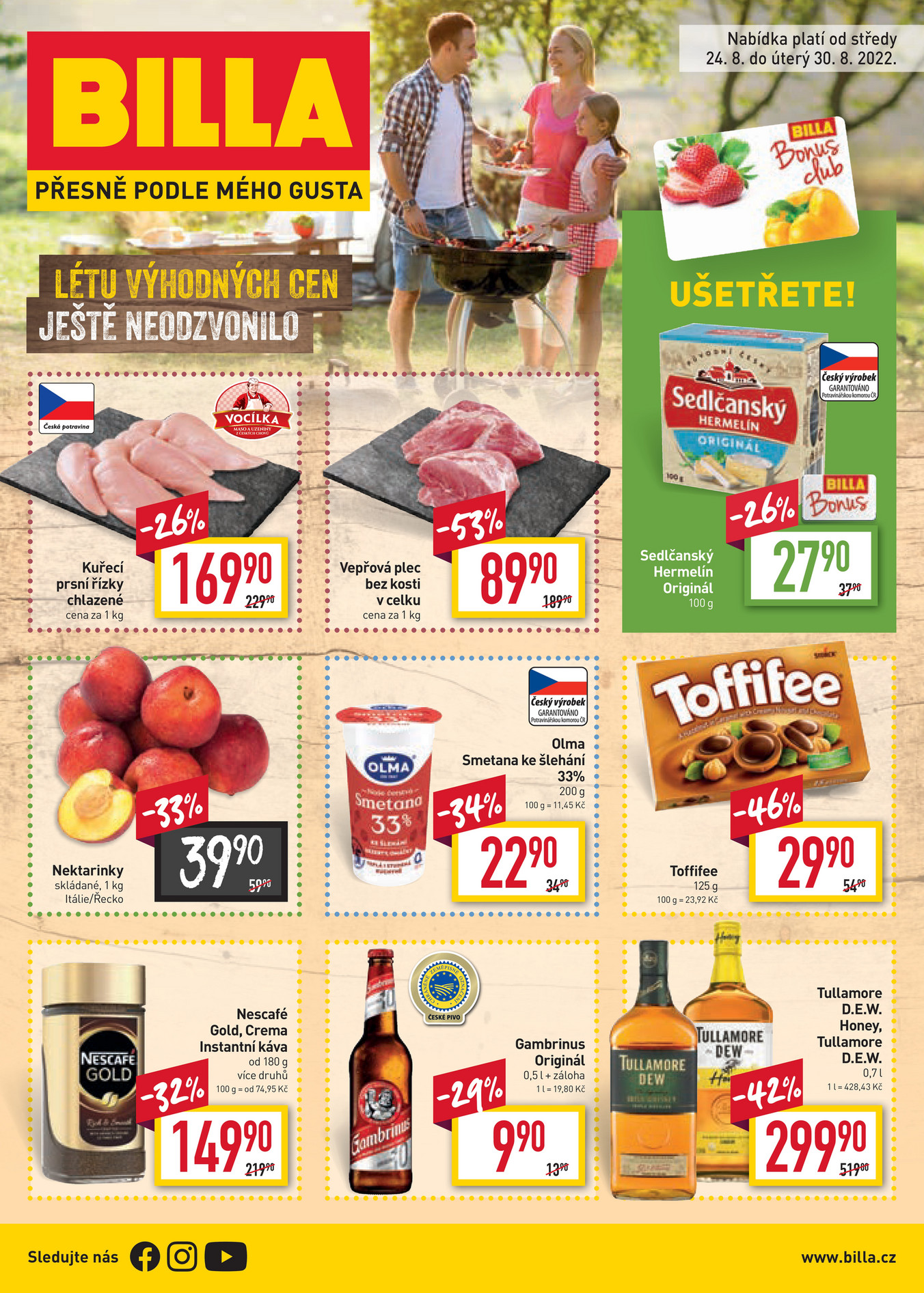 BILLA.cz - Malý leták od středy 23. 8. do úterý 30. 8. 2022 - Strana 1