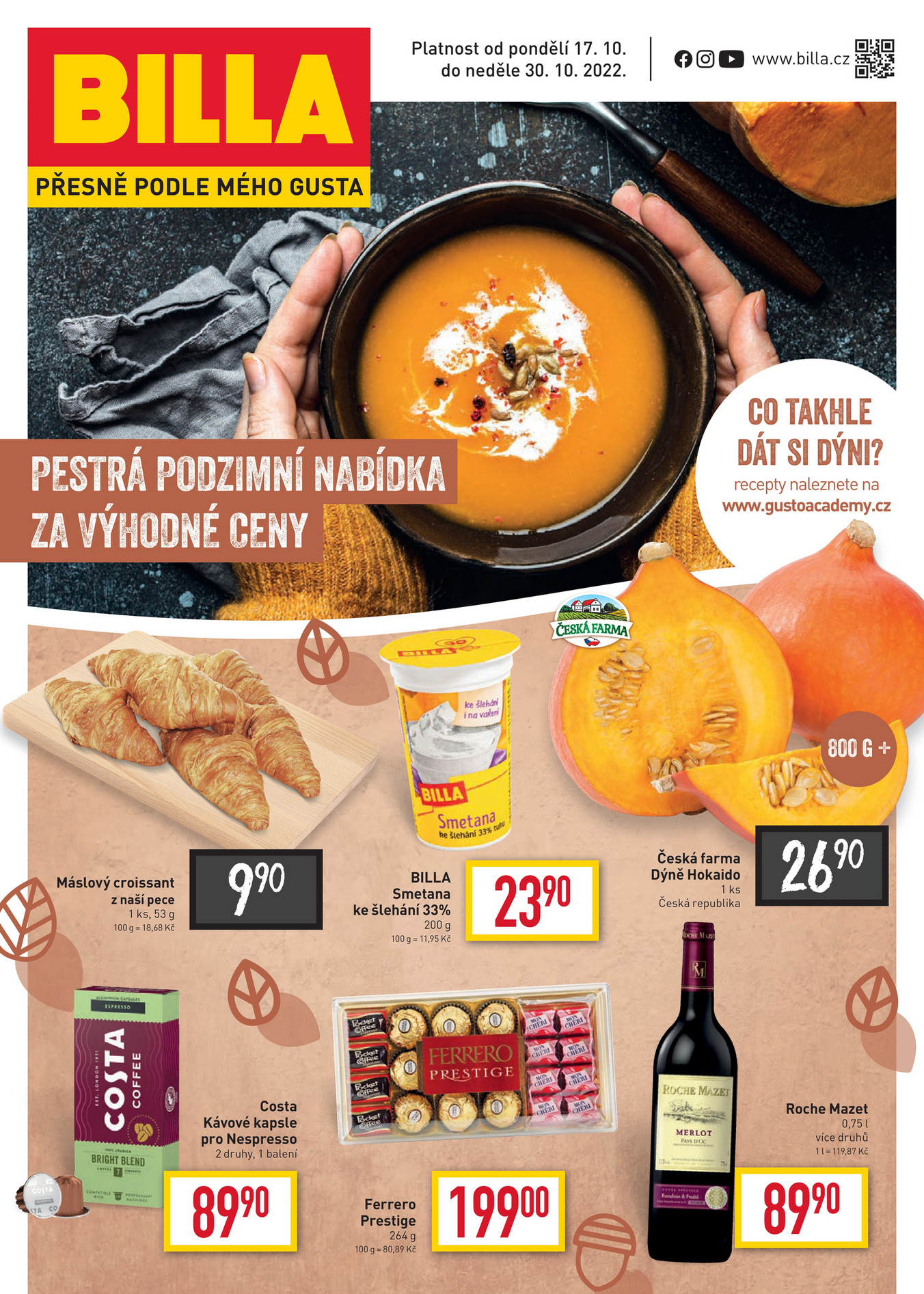 BILLA.cz - Katalog: Pestrá podzimní nabídka - Strana 1