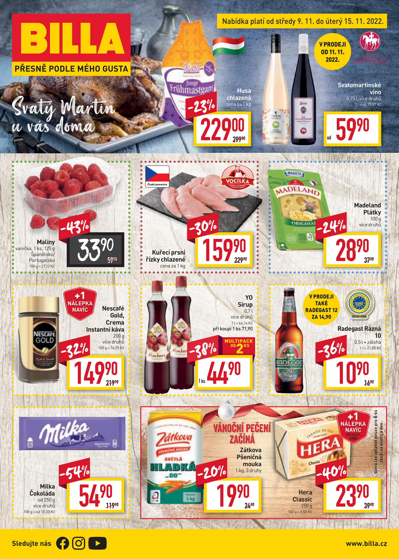 BILLA.cz - Malý leták od středy 9. 11. do úterý 15. 11. 2022 - Strana 1