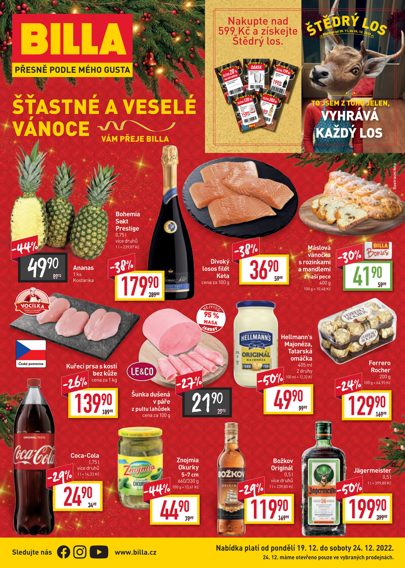 BILLA.cz - Velký leták od pondělí 19. 12. do soboty 24. 12. 2022 ...
