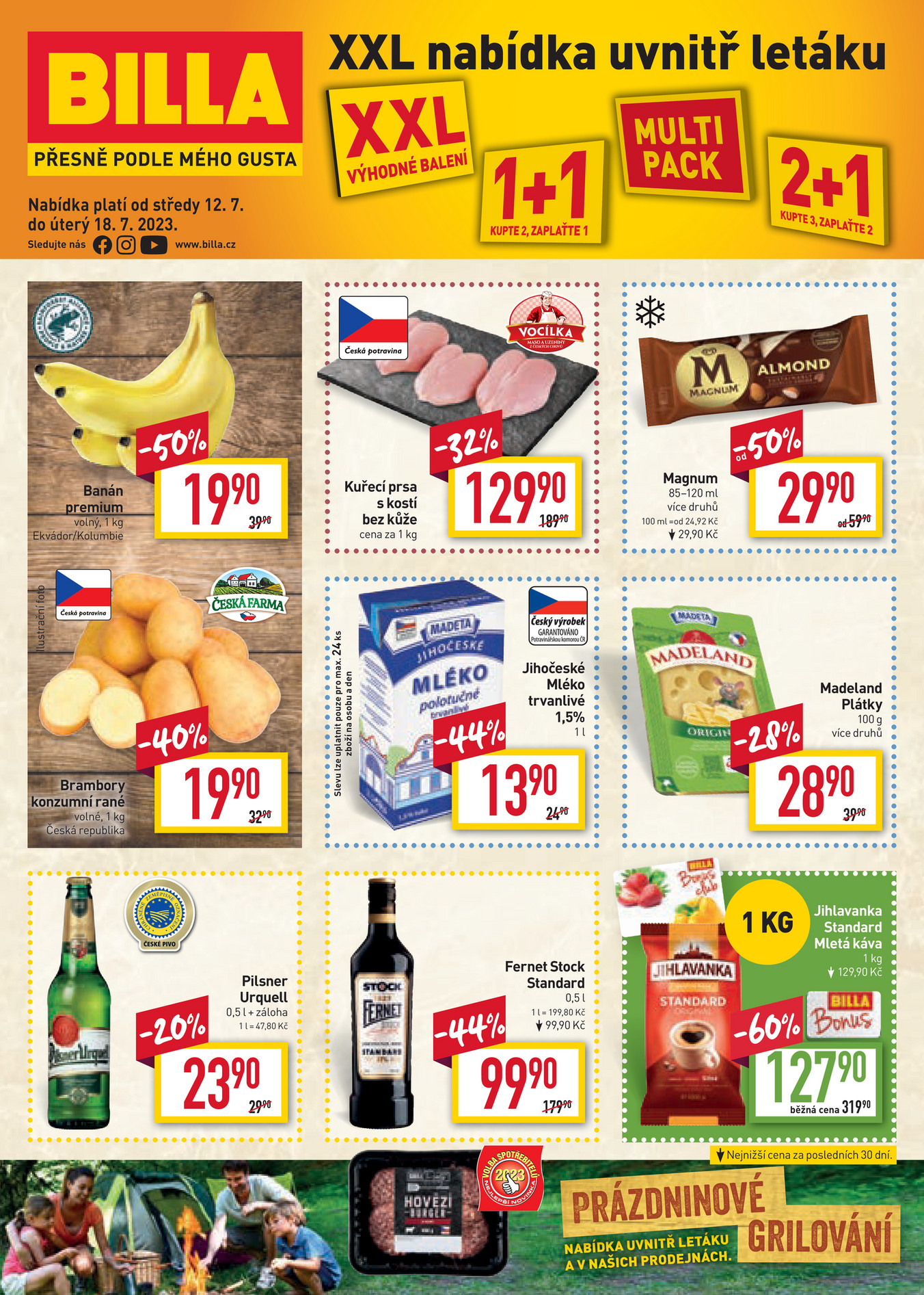 BILLA.cz - Velký leták od středy 12. 7. do úterý 18. 7. 2023 - Strana 1