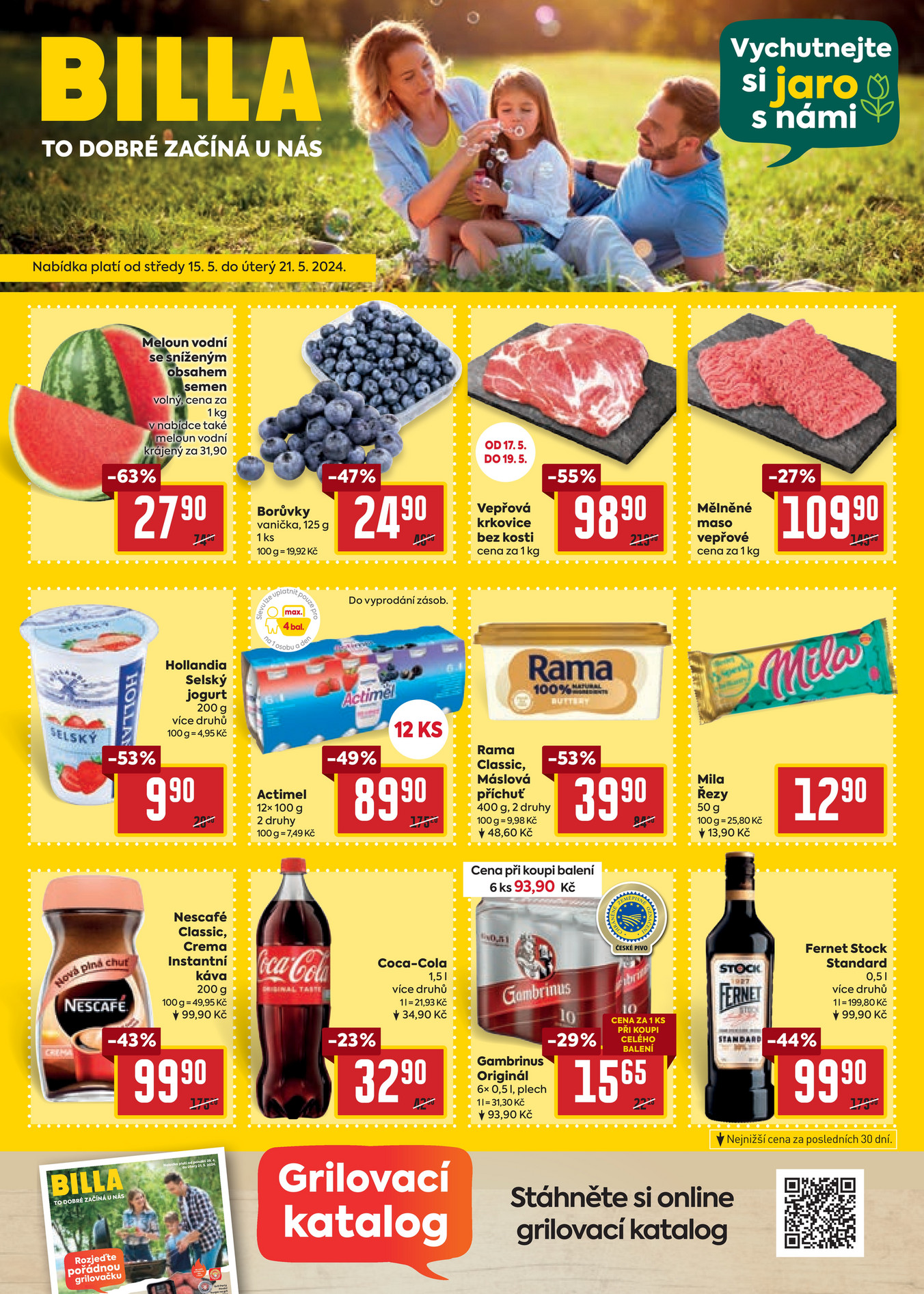 BILLA.cz - Velký leták od středy 15. 5. do úterý 21. 5. 2024 - Strana 1