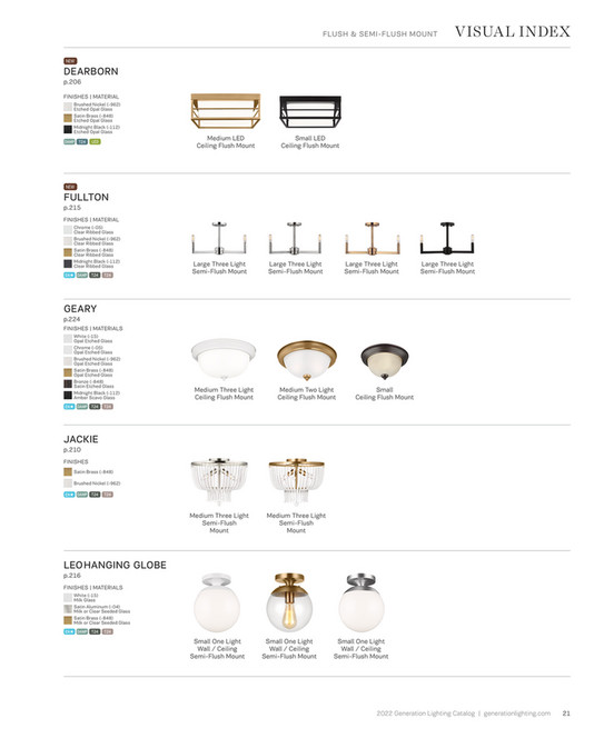 Visual Comfort & Co. - 2022 Generation Lighting Sea Gull Collection ...