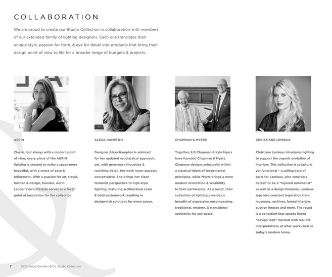 Visual Comfort & Co. - VCC Studio Catalog 2024 - Page 8-9