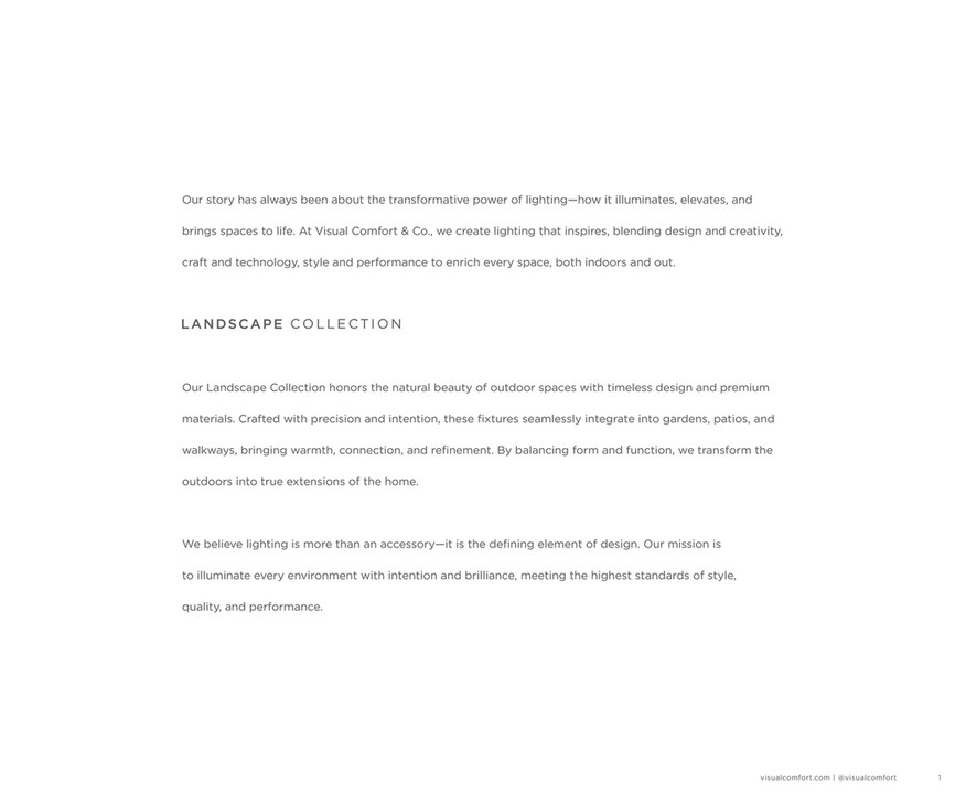 Visual Comfort & Co. - 2025 Landscape Catalog - Page 3
