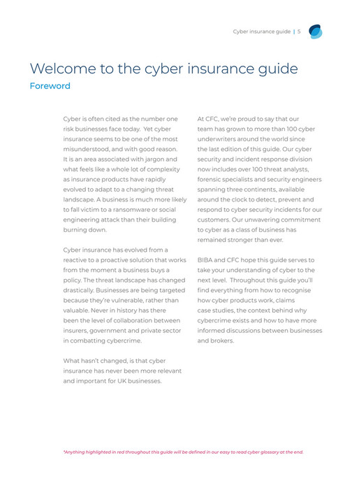 BIBA - A guide to cyber insurance-2022 - Page 5