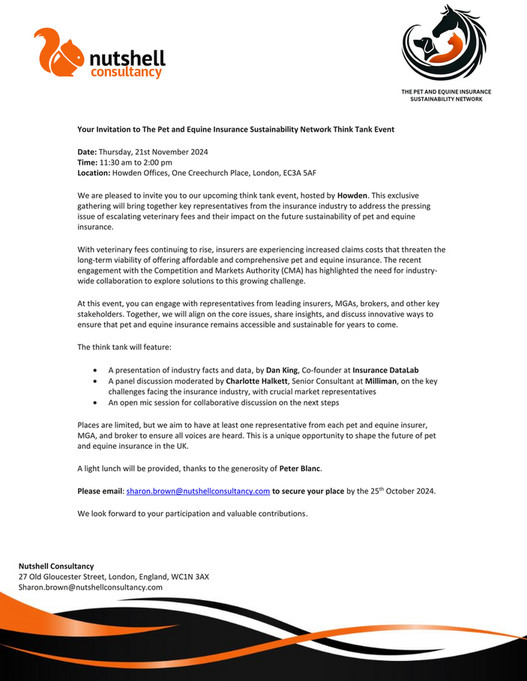 BIBA - The Pet and Equine Insurance Sustainability Network - Think Tank ...