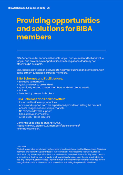 BIBA - BIBA Schemes & Facilities 2025-26 - Page 4-5