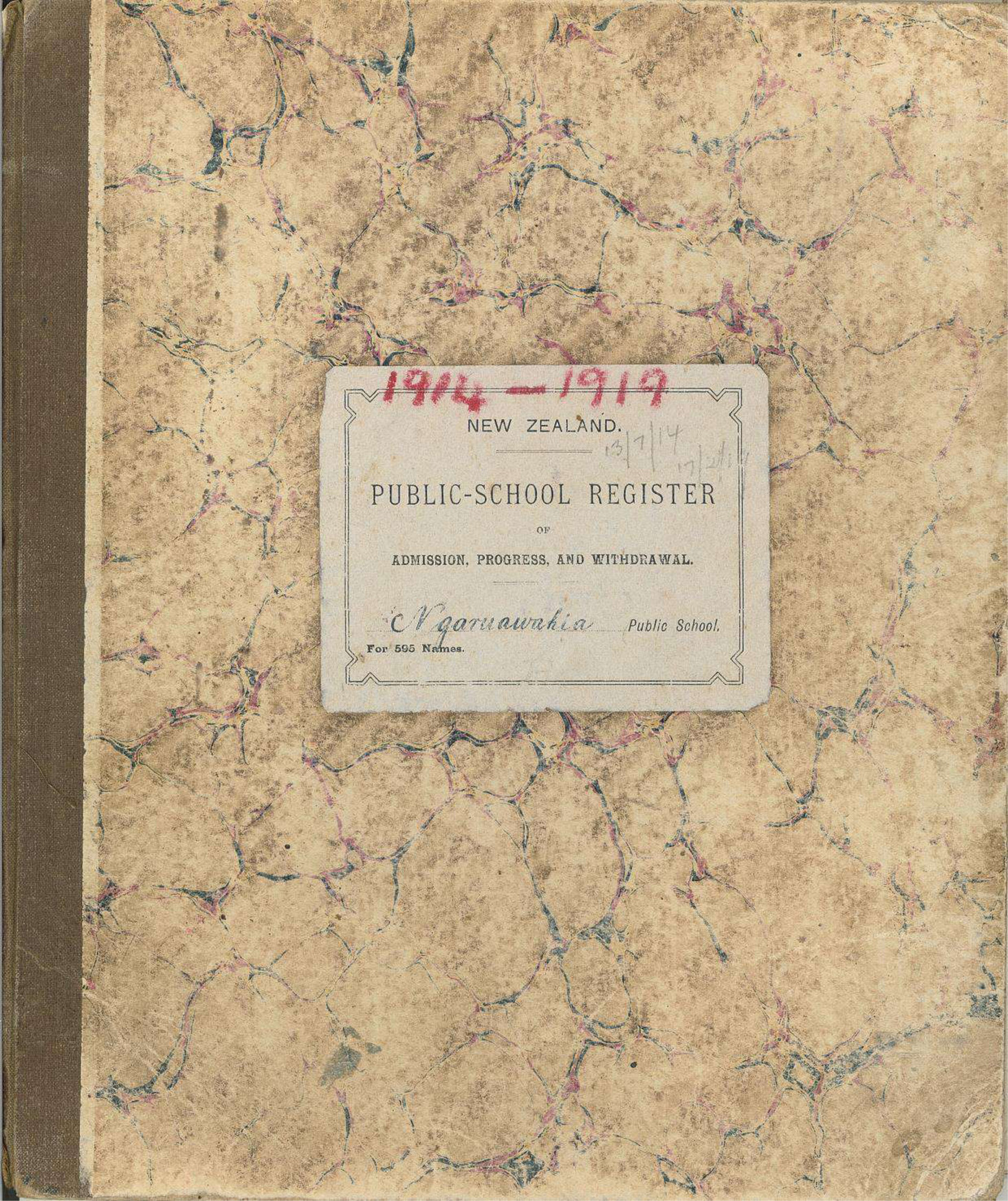 1914-1919 Ngaruawahia Primary School Register - Page 1 - Created with ...