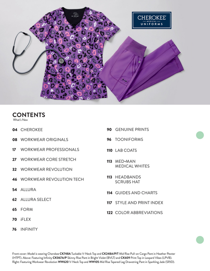 Cherokee Workwear Scrubs Color Chart 2023 Chart - Infoupdate.org