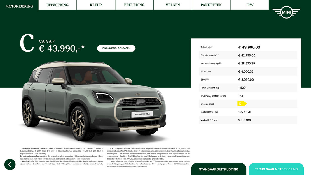 Mini Prijslijst Mini Countryman U25 Desktop Pagina 5