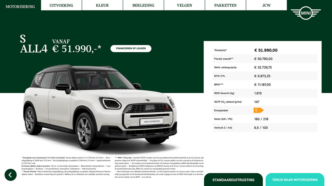 Mini Prijslijst Mini Countryman U25 Desktop Pagina 6