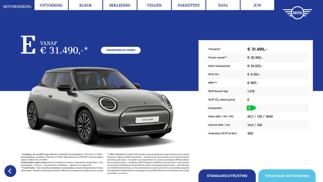 MINI - Prijslijst MINI Cooper JO1 Desktop - Pagina 6