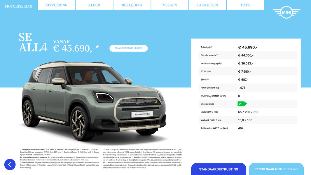 MINI - Prijslijst MINI Countryman U25 BEV Desktop - Pagina 4