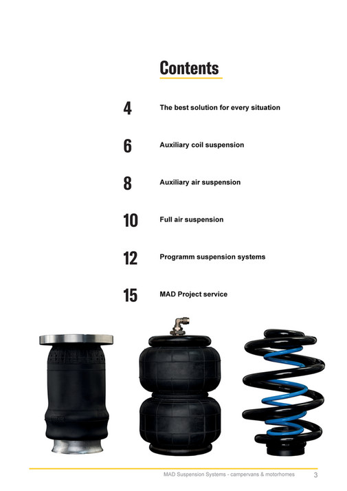 MAD - MAD Suspension Systems - catalog - campervans and motorhomes ...