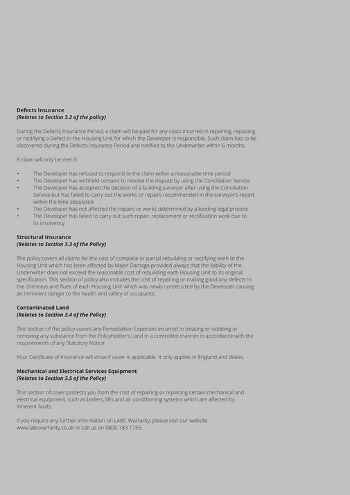 LABC Warranty - LABC Warranty Showhome brochure - Page 4-5