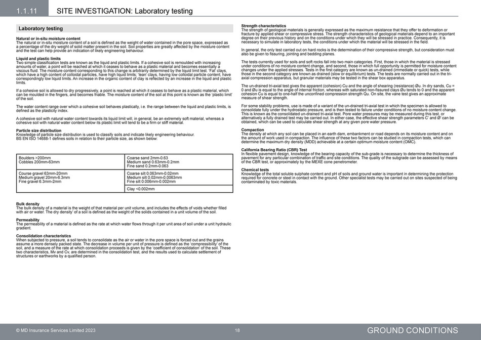 LABC Warranty - Technical Manual V11 Section 1 Ground Conditions - Page 15