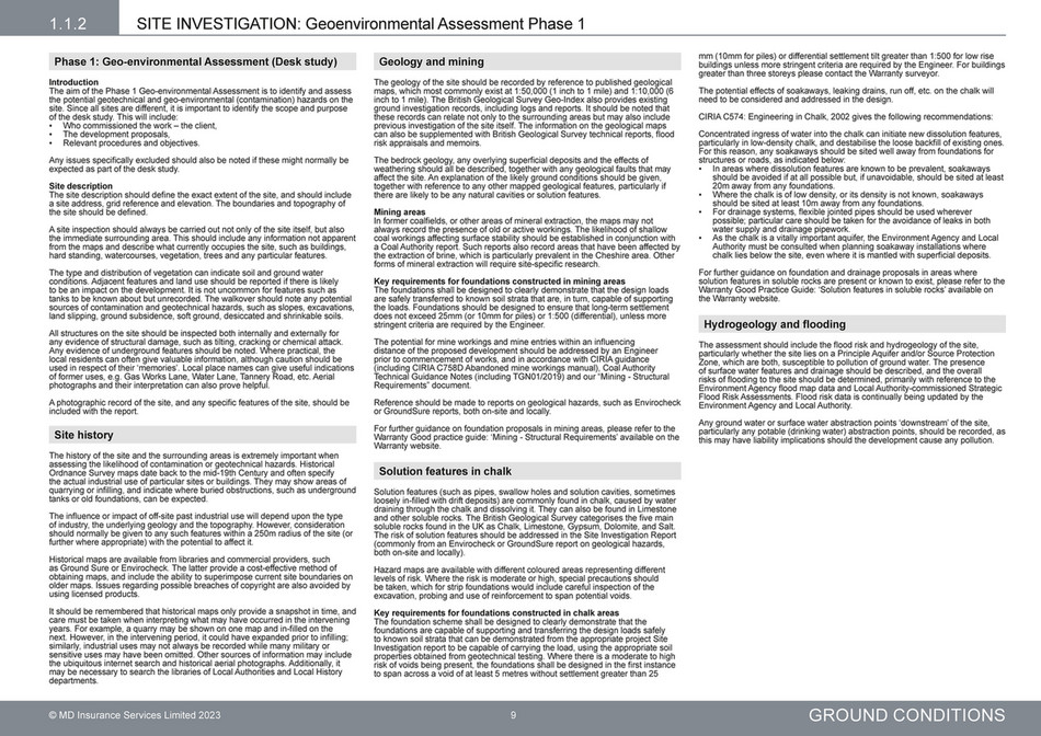 LABC Warranty - Technical Manual V11 Section 1 Ground Conditions - Page 6