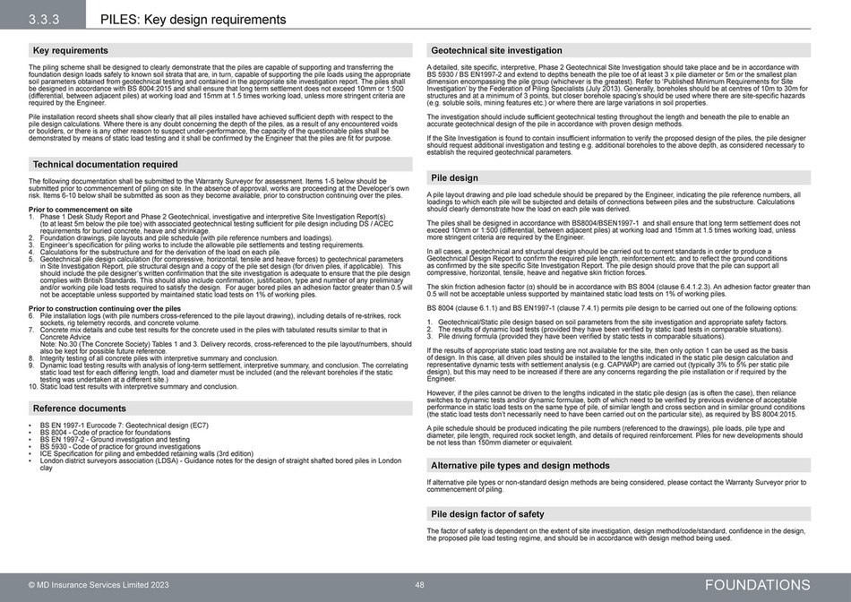 LABC Warranty - Technical Manual V11 Section 3 Foundations - Page 13 LABC Warranty - Technical Manual V11 Section 3 Foundations - Page 13