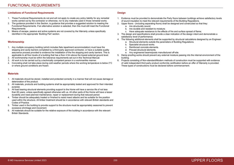 LABC Warranty - Technical Manual V11 Section 10 Upper Floors - Page 3