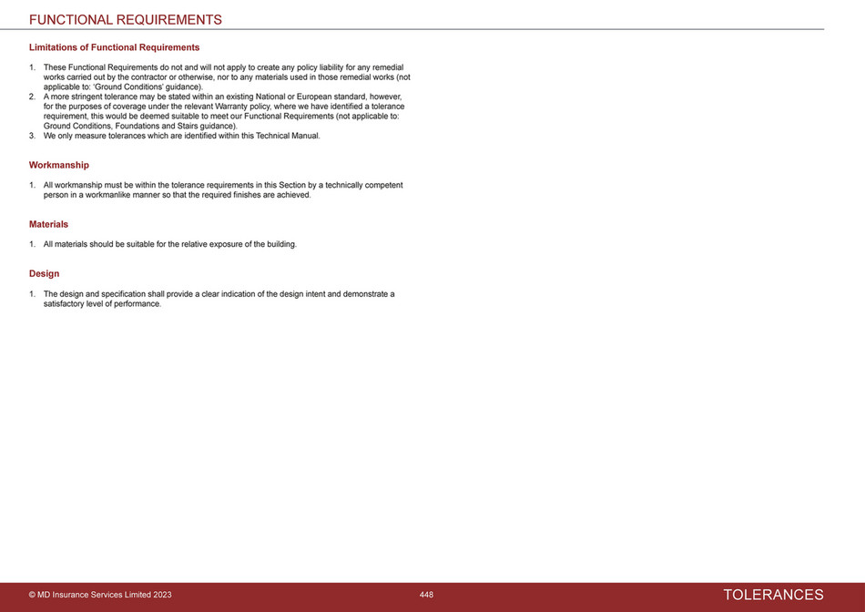 LABC Warranty - Technical Manual V11 Section 20 Tolerances - Page 3