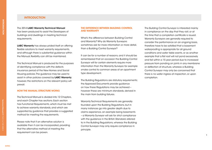 LABC Warranty - Technical Manual (Version 7) - Page 1