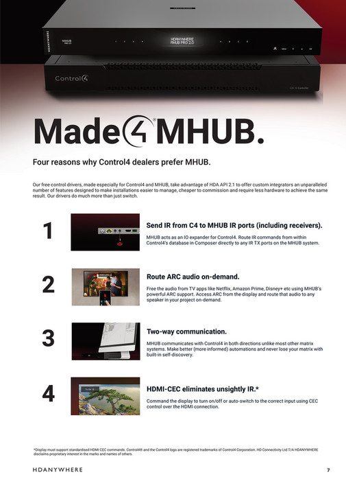 HD Connectivity - HDANYWHERE 2020 BROCHURE UPDATES - Page 6-7 - Created ...