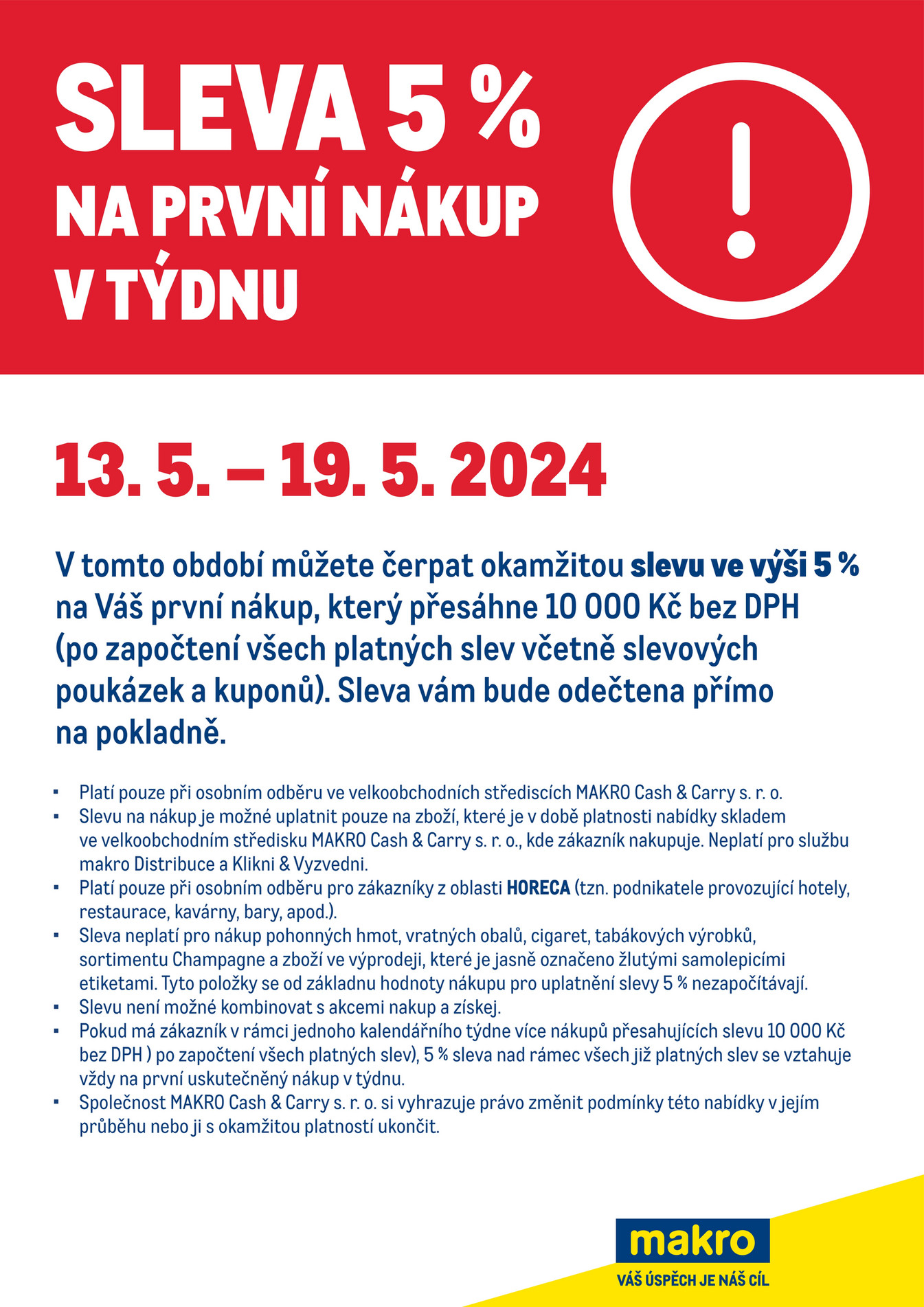 MAKRO ostatní - 13. 5. – 19. 5. – Sleva 5 - Strana 1