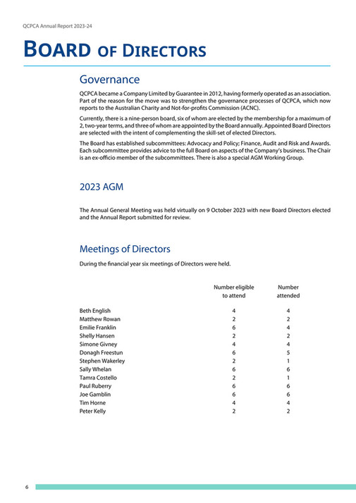 P&Cs Qld - QCPCA/P&Cs Qld Annual Report 2023/24 - Page 6-7 - Created with Publitas.com