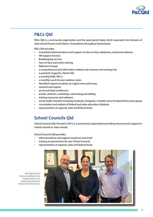 P&Cs Qld - QCPCA/P&Cs Qld Annual Report 2023/24 - Page 2-3 - Created ...