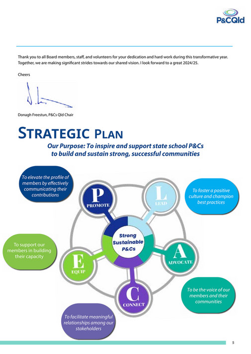 P&Cs Qld - QCPCA/P&Cs Qld Annual Report 2023/24 - Page 4-5 - Created with Publitas.com
