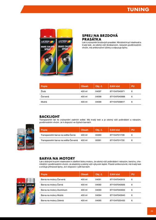 MoTip Automotive Catalogue CZ - Page 28-29