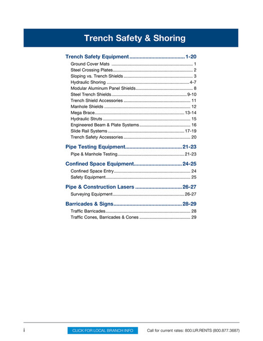 United Rentals Trench Safety & Shoring - Page 2-3