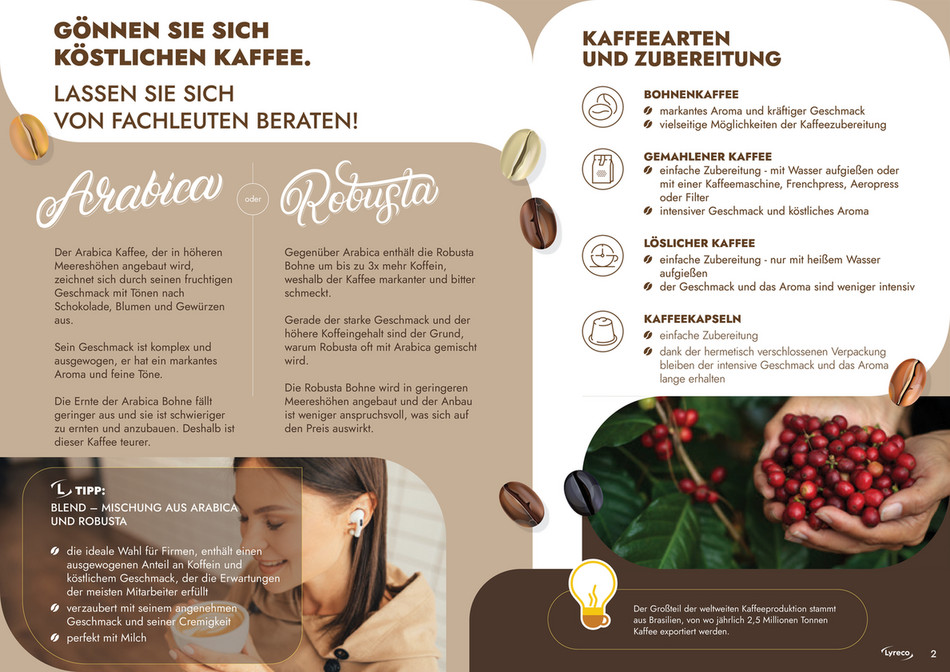 Lyreco | FÜHRER DURCH DIE WELT DES KAFFEES - Seite 2