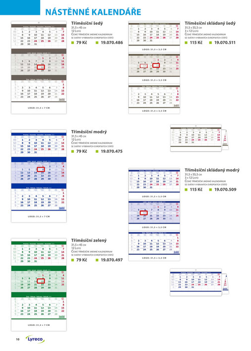 Lyreco Kalendáře a diáře 2025 - Stran 10–11