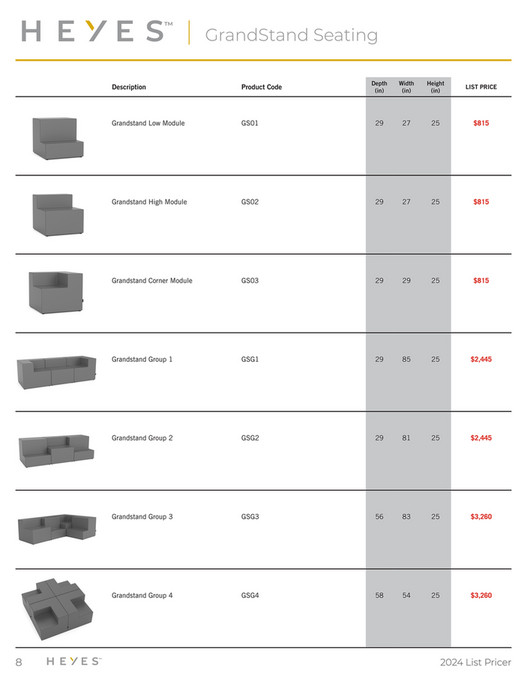 Heyes™ Dealer List Pricer & Product Guide - Page 8-9