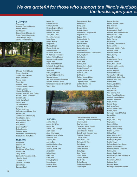 Illinois Audubon Society - FY25 Annual Report - Page 4-5