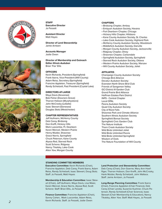 Illinois Audubon Society - FY25 Annual Report - Page 2-3