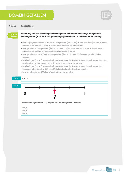 Bureau ICE - Toelichtingen Rekenen 3 tm 3F - verkorte versie opdracht ...