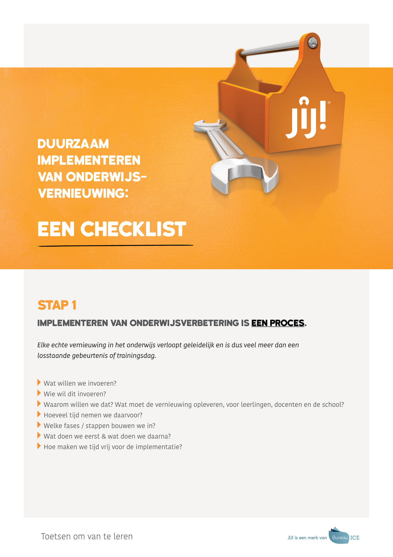 Bureau ICE - Checklist implementatieplan onderwijsvernieuwing ...